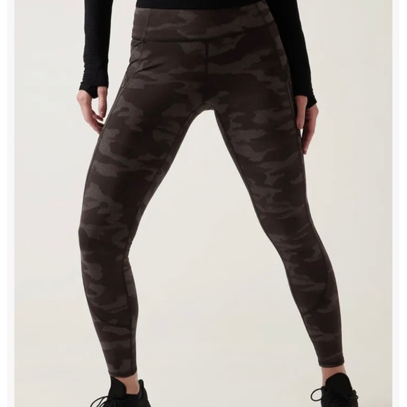 Athleta | Pants & Jumpsuits | Camo Lux Reflective Leggings | Poshmark